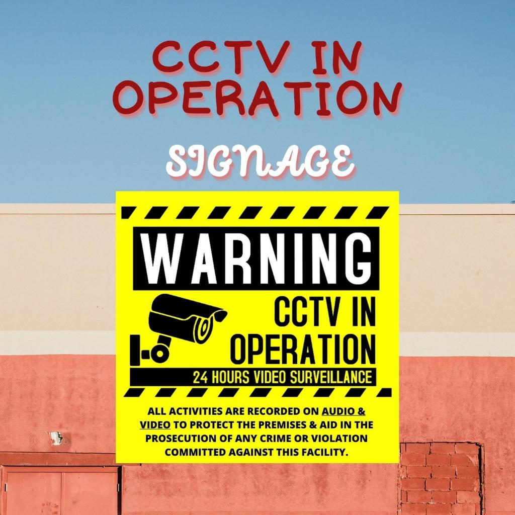 CCTV IN OPERATION SIGNAGE | Shopee Philippines