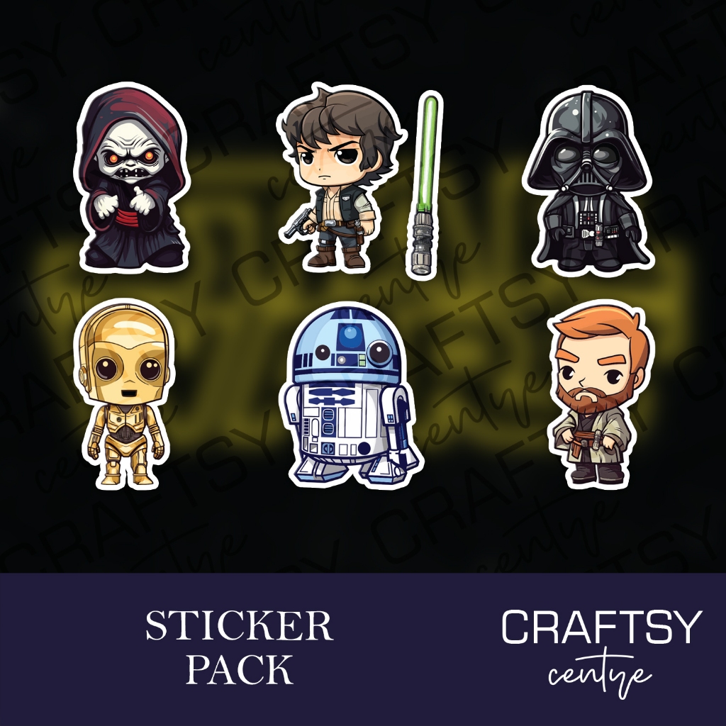 Starwars Sticker Pack | Craftsy Centre | Shopee Philippines