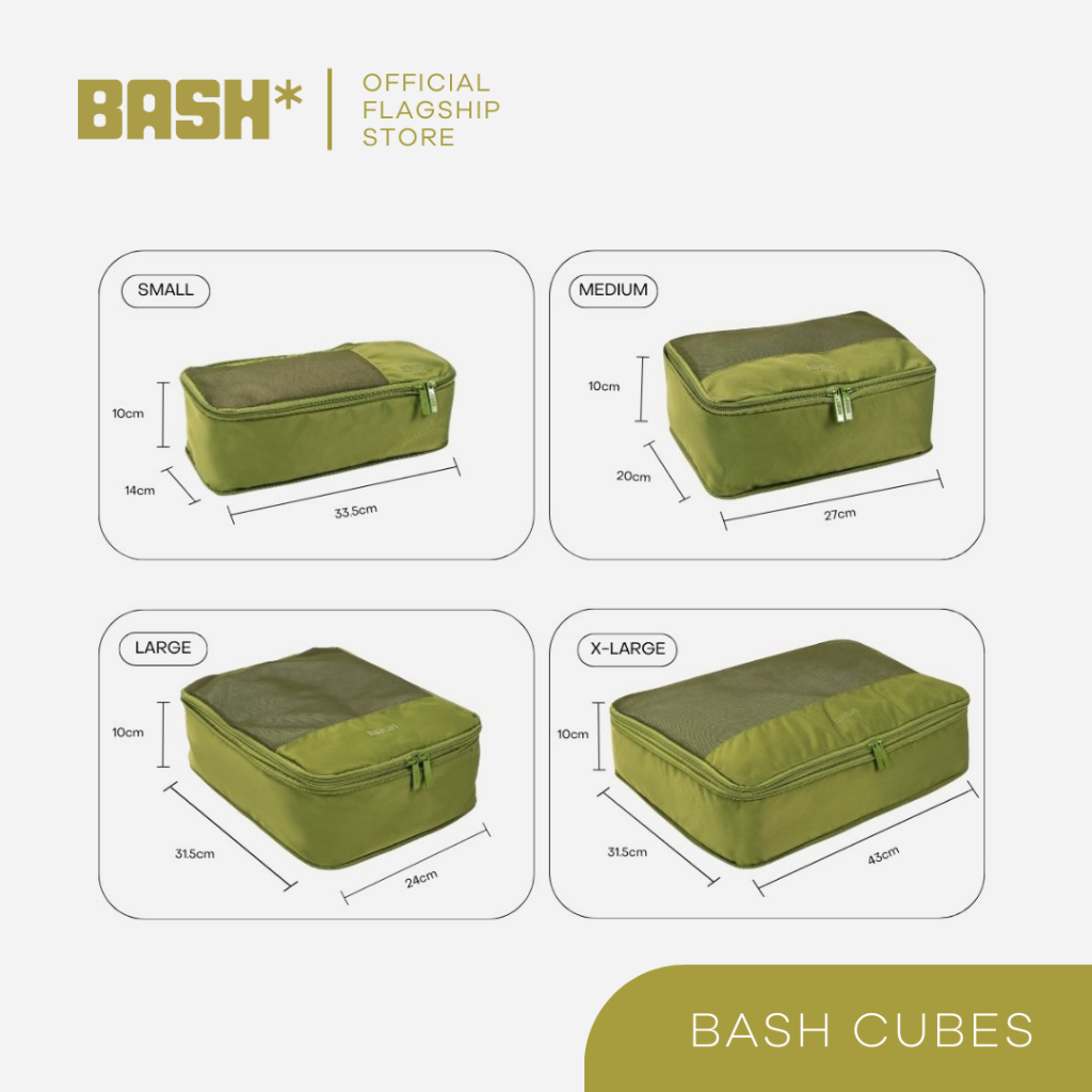BASH Cubes in Olive (S, M, L and XL) | Shopee Philippines