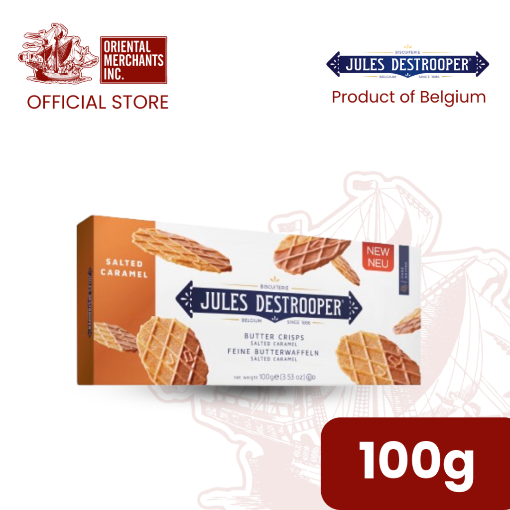 Jules Destrooper Butter Crisps Salted Caramel 100g | Shopee Philippines