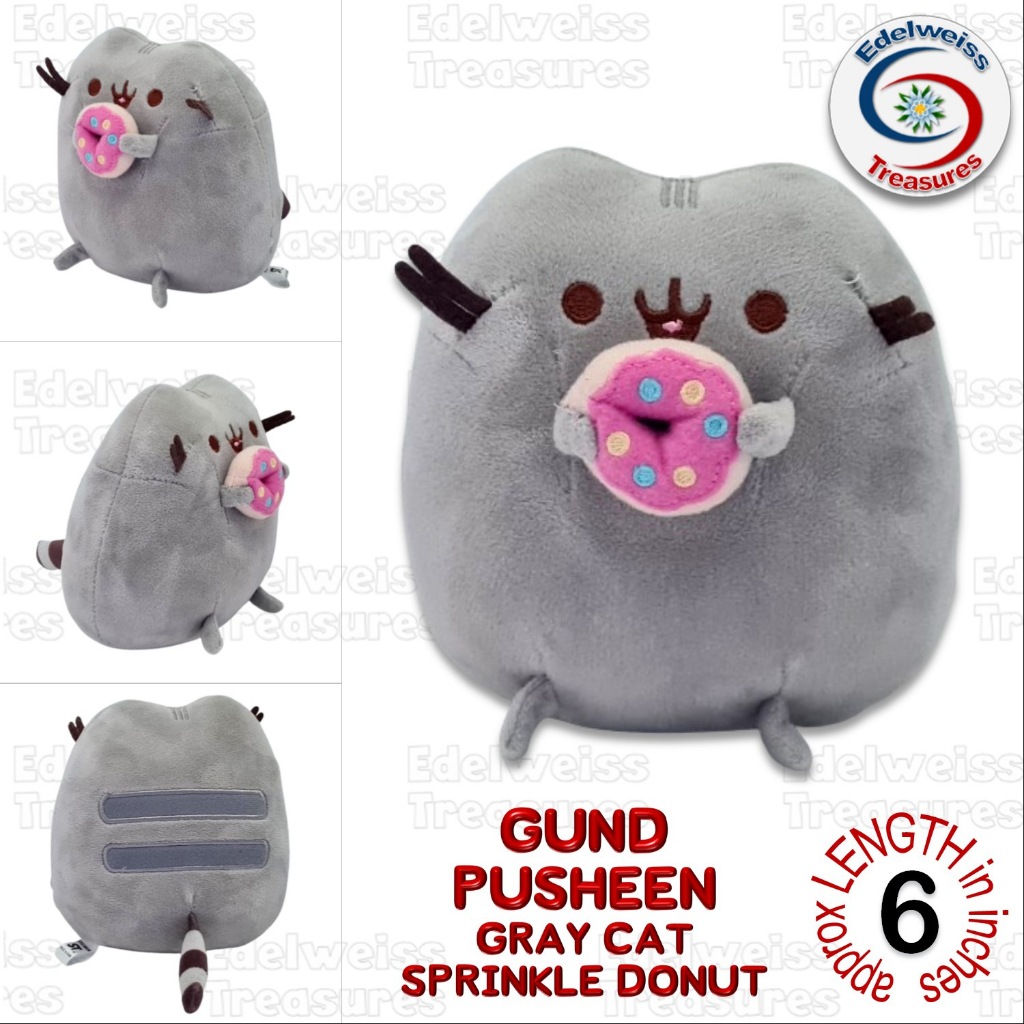 GUND Standing Pusheen The Cat 6" Huggable Soft Stuffed Toys | Shopee ...