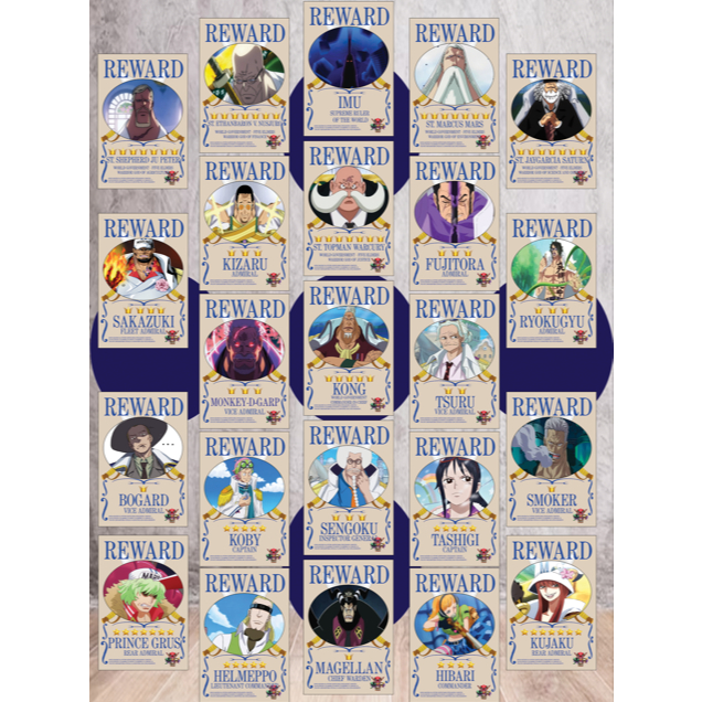 ONE PIECE - MARINE BOUNTY POSTER BY CROSSGUILD- REF MAGNET | Shopee ...