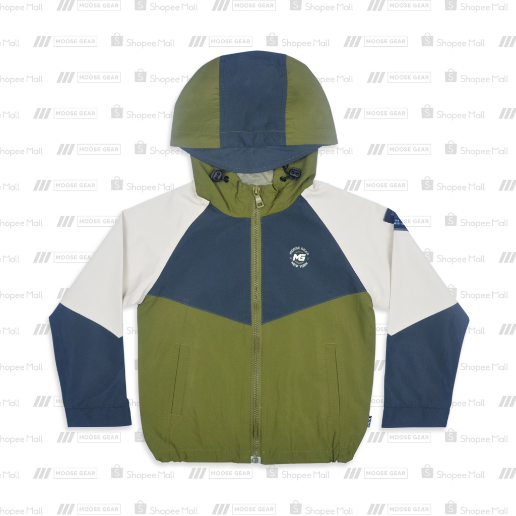 Moose Gear Army Green Combi Jacket With Hood & Print details (JC-H-13771 MD) | Shopee Philippines