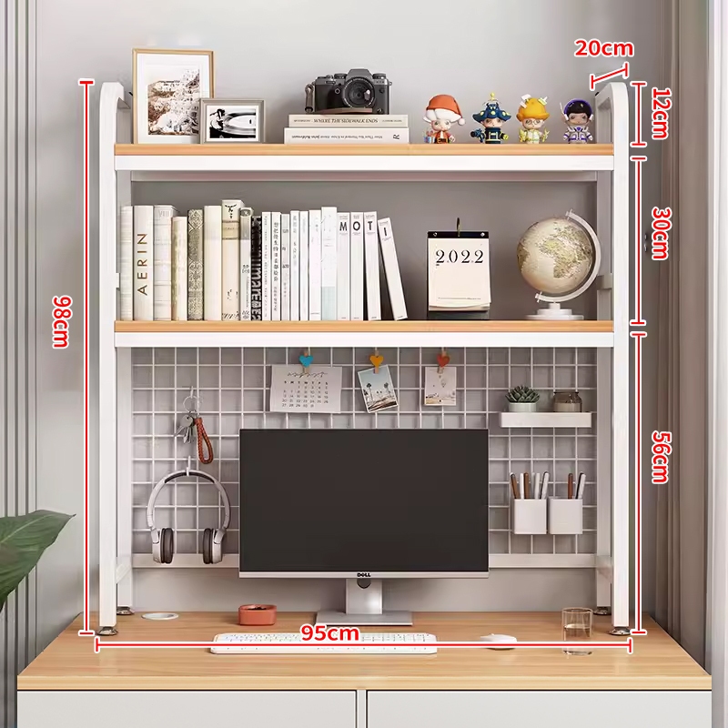 COD Desktop Rack With Grid Multi-Layer Tabletop Storage Study Desk ...