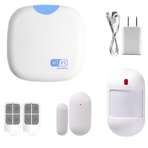 Home Security Alarm System Kit DIY with Door/Window Sensor, PIR Motion ...