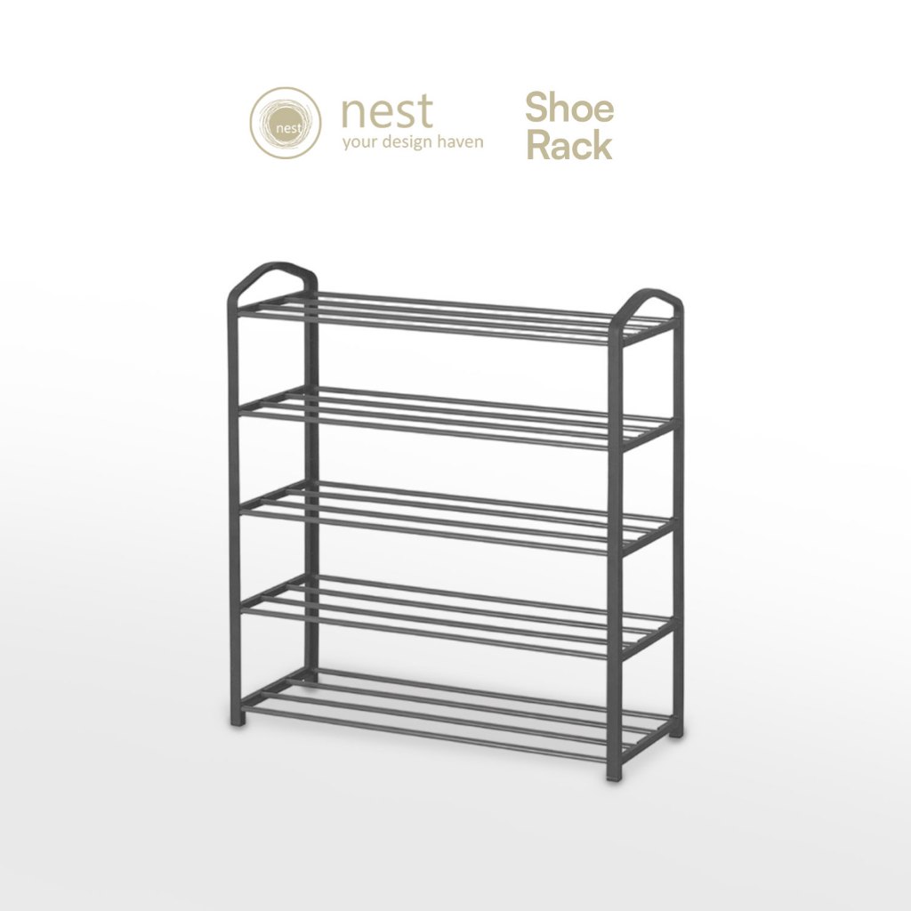 NEST DESIGN LAB Shoe Rack – Space-Saving Shoe Storage Organizer, Multi ...