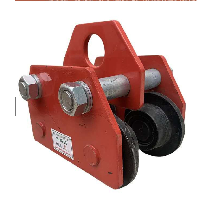 Manual traction sports car I-beam pulley car push beam trolley T-shaped ...