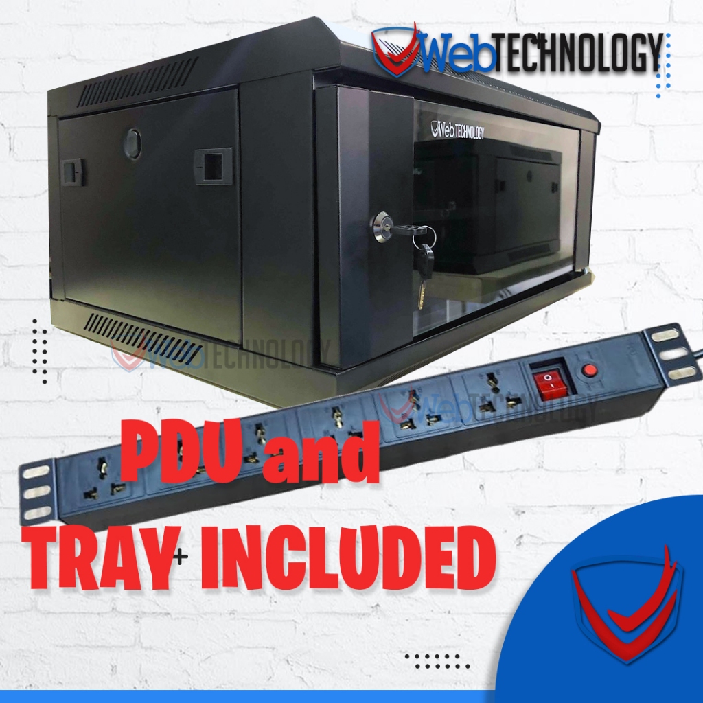 Network Data Cabinet 4U by 450 with Accessories PDU and Tray | Shopee ...