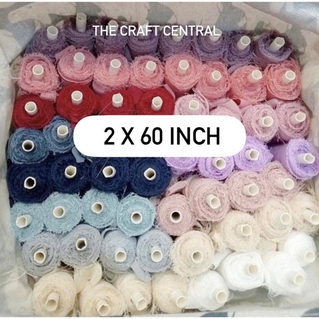 Part 3 - Frayed Chiffon Ribbon 2" width x 60" lenghth - Ink Scribbler ...