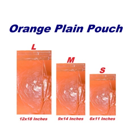 100pcs orange courier pouch plain pouch express pouch Parcel Pouch ...