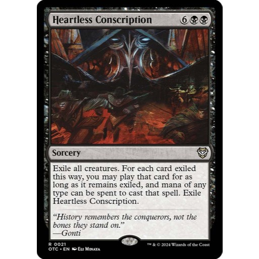 Heartless Conscription Outlaws Of Thunder Junction Otc Shopee
