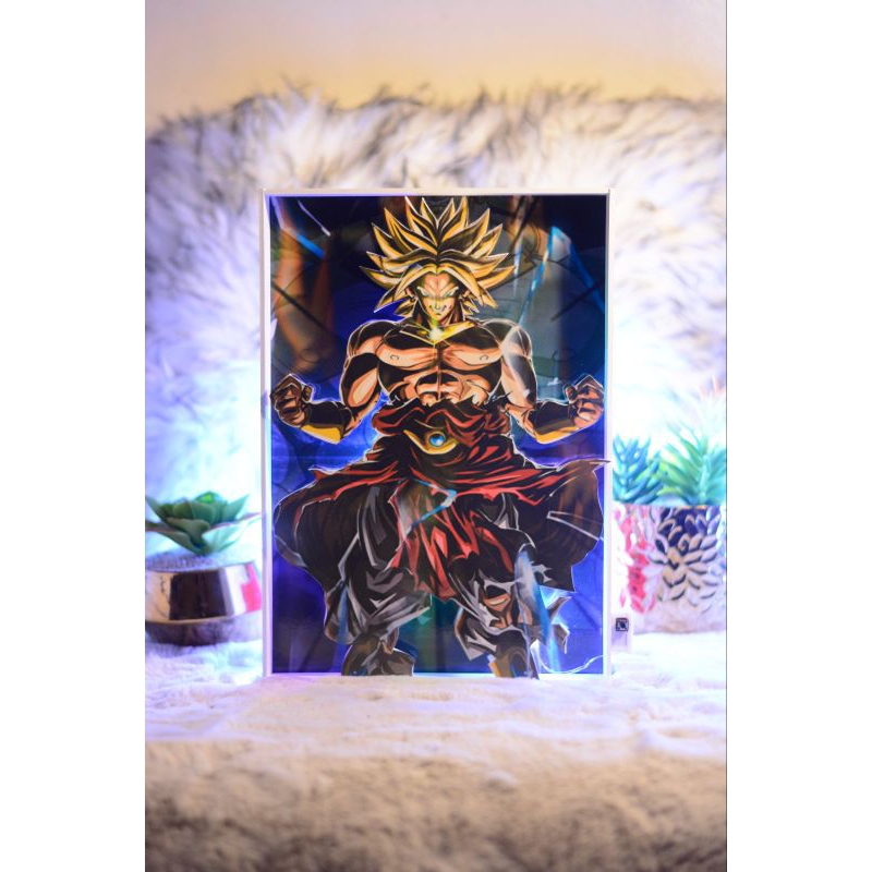 DRAGON BALL Z - ANIME LIGHTED MURALS 2D EFFECT -A4 SIZE WITH LED LIGHTS ...