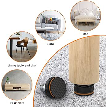 Furniture threaded with base foot level adjustable glider | Shopee ...