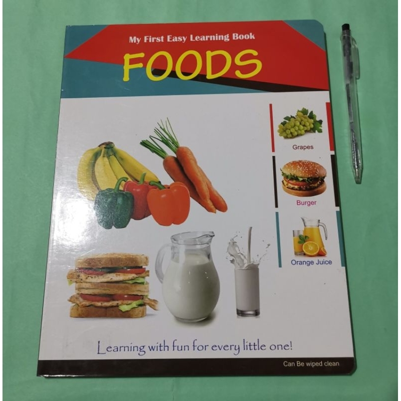 MY FIRST EASY LEARNING BOOK : FOODS (Boardbook) | Shopee Philippines