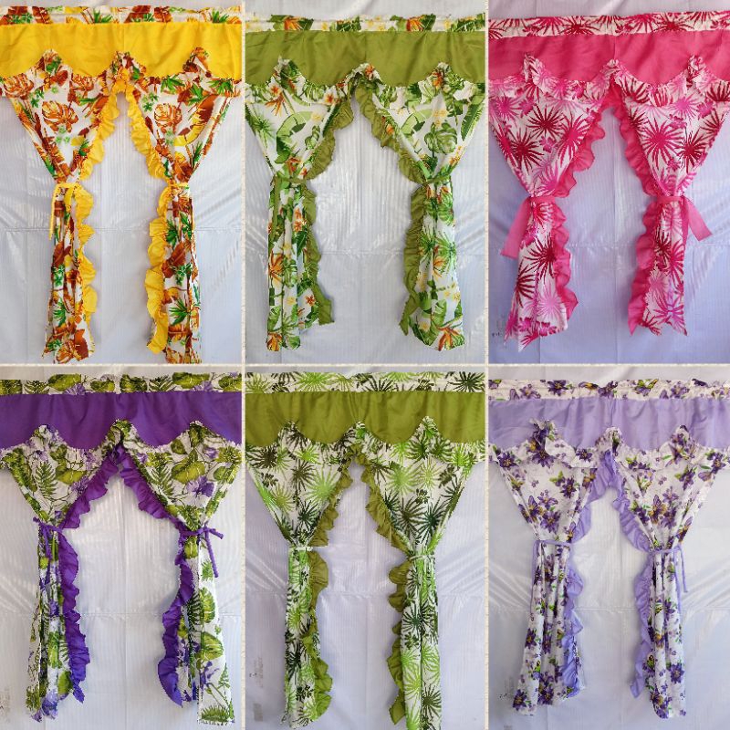 Single Panel with Split Curtain (58by70 inches) Kurtina with biyak ...