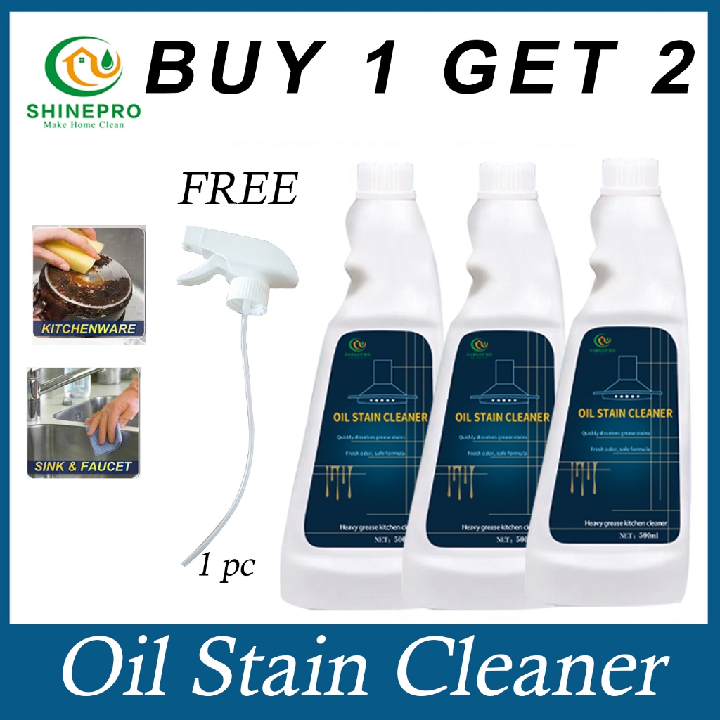 Shinepro Buy 1 Get 2 Oil Stain Removal 1 Bottle 500Ml Liquid Cleaner anti-Bacterial | Shopee ...