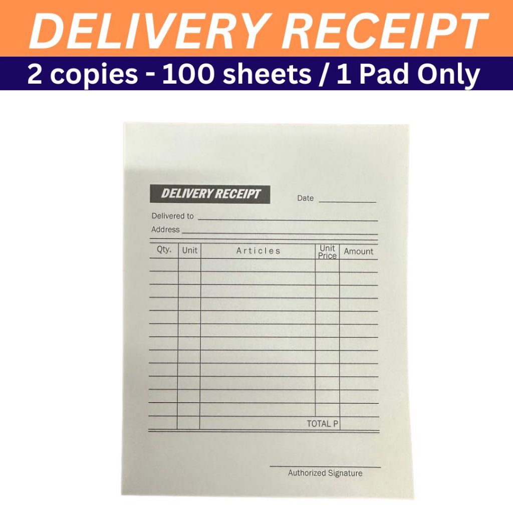 Delivery Receipt Duplicate (50 copies each) | Shopee Philippines