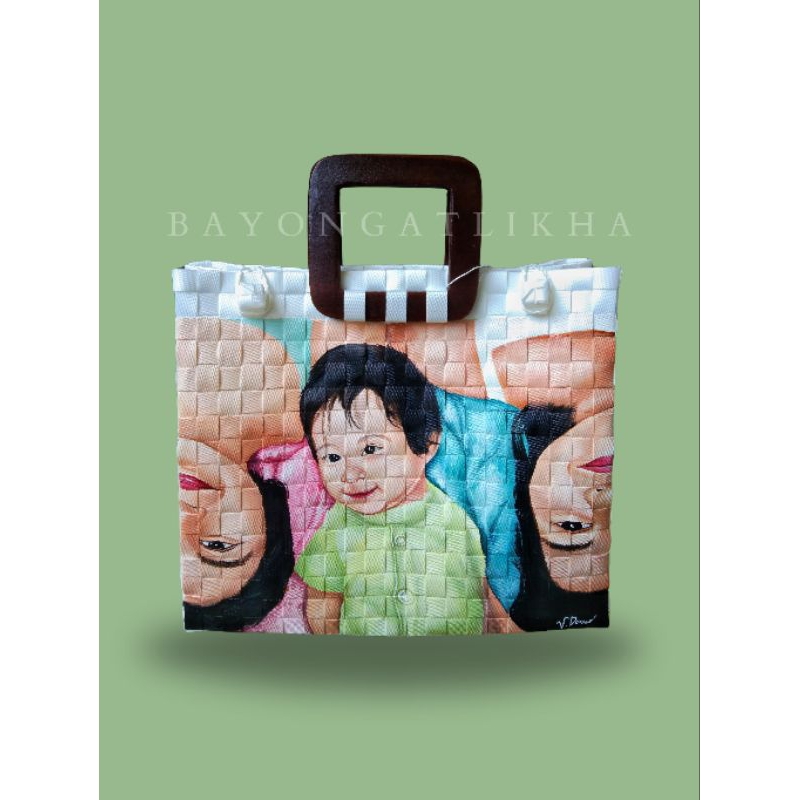 Personalize hand painted bayong bags/Customize bayong bag | Shopee ...