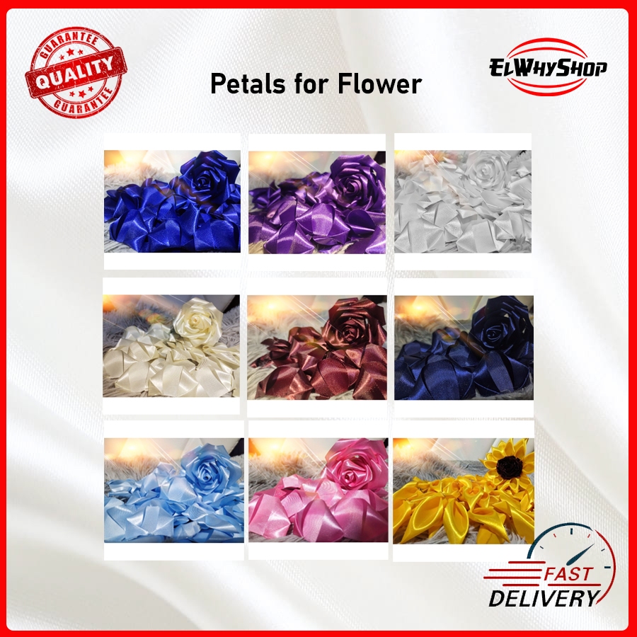 Ribbon Petals Satin for Flower - Sold by Set (Wholesale) | Shopee ...