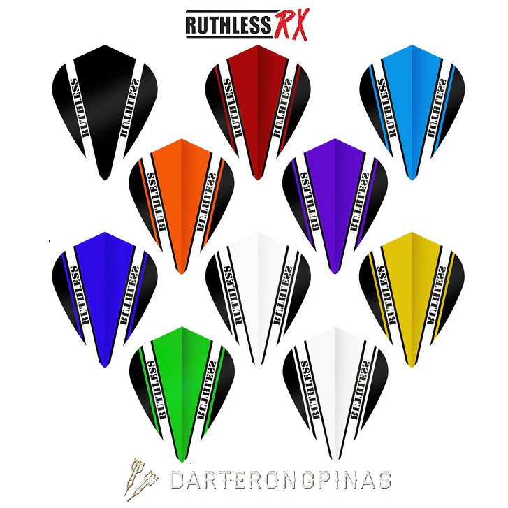 Ruthless Dart Flights Kite Solid V100 Clear Panel Darts | Shopee ...