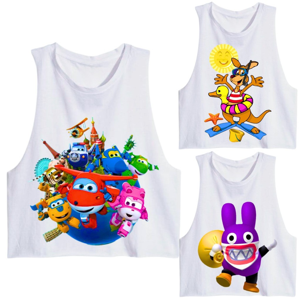 Infant -12 Yrs Old Boys' Summer Cartoon Designs: 3PCS Asstd Spandex ...