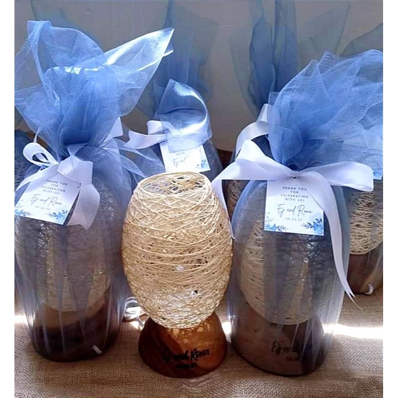 We Accept Rush Oval Lamp Abaca For Wedding, Baptism Christening ...