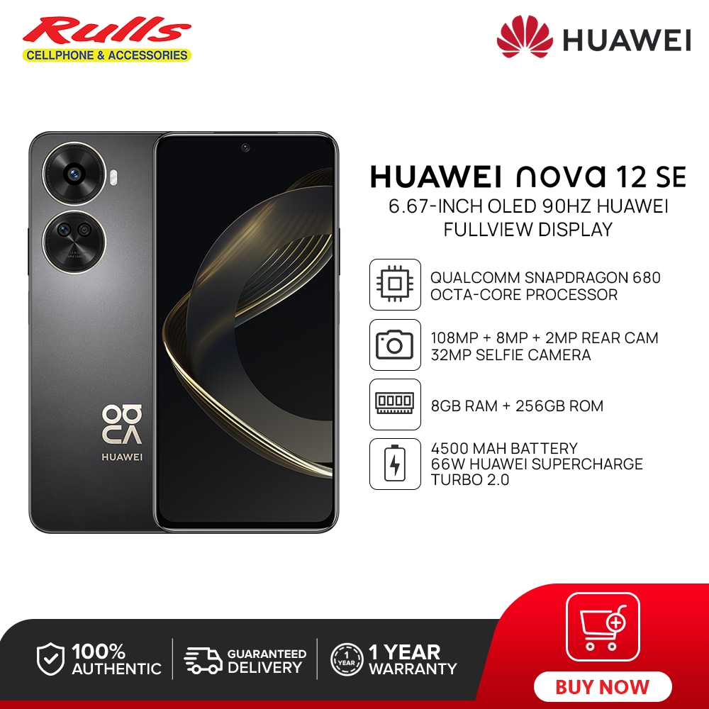 HUAWEI nova 12 SE Smartphone | 8GB+256GB | Qualcomm Snapdragon 680 ...