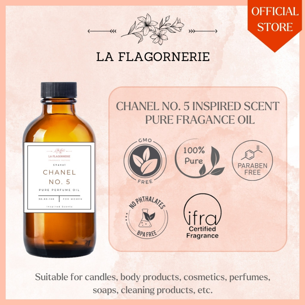 Chan. 5 Fragrance Oil | Pure Perfume Oil | For candle, soap, diffuser ...