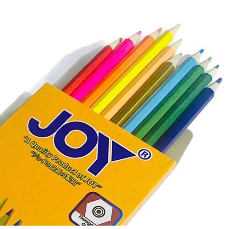 JOY 12pcs color pencil 7" Long | Shopee Philippines