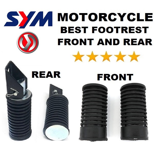 SYM RV1-2 Motorcycle Rubber Front And Rear Footrest 1pair Motor Parts ...
