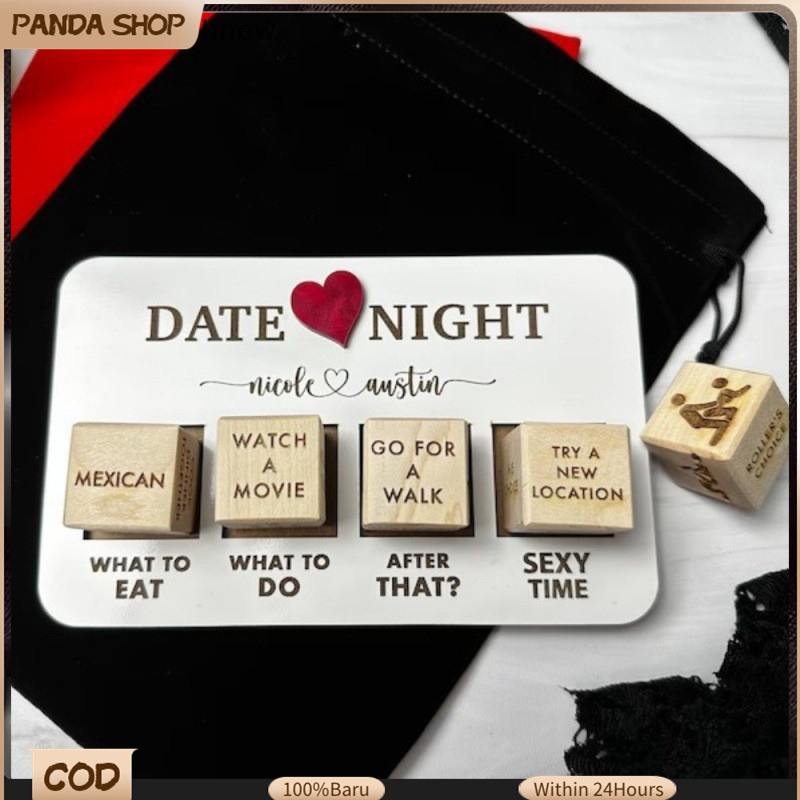 1 Set Date Night Dice Kit Wooden Games Dice Multi-styles Funny Dice For ...