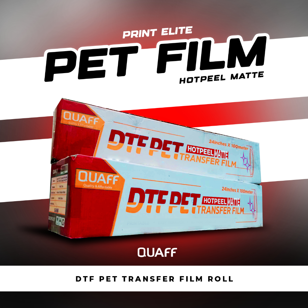 QUAFF DTF PET Transfer Film Roll Hotpeel Matte (100 meters) | Shopee ...