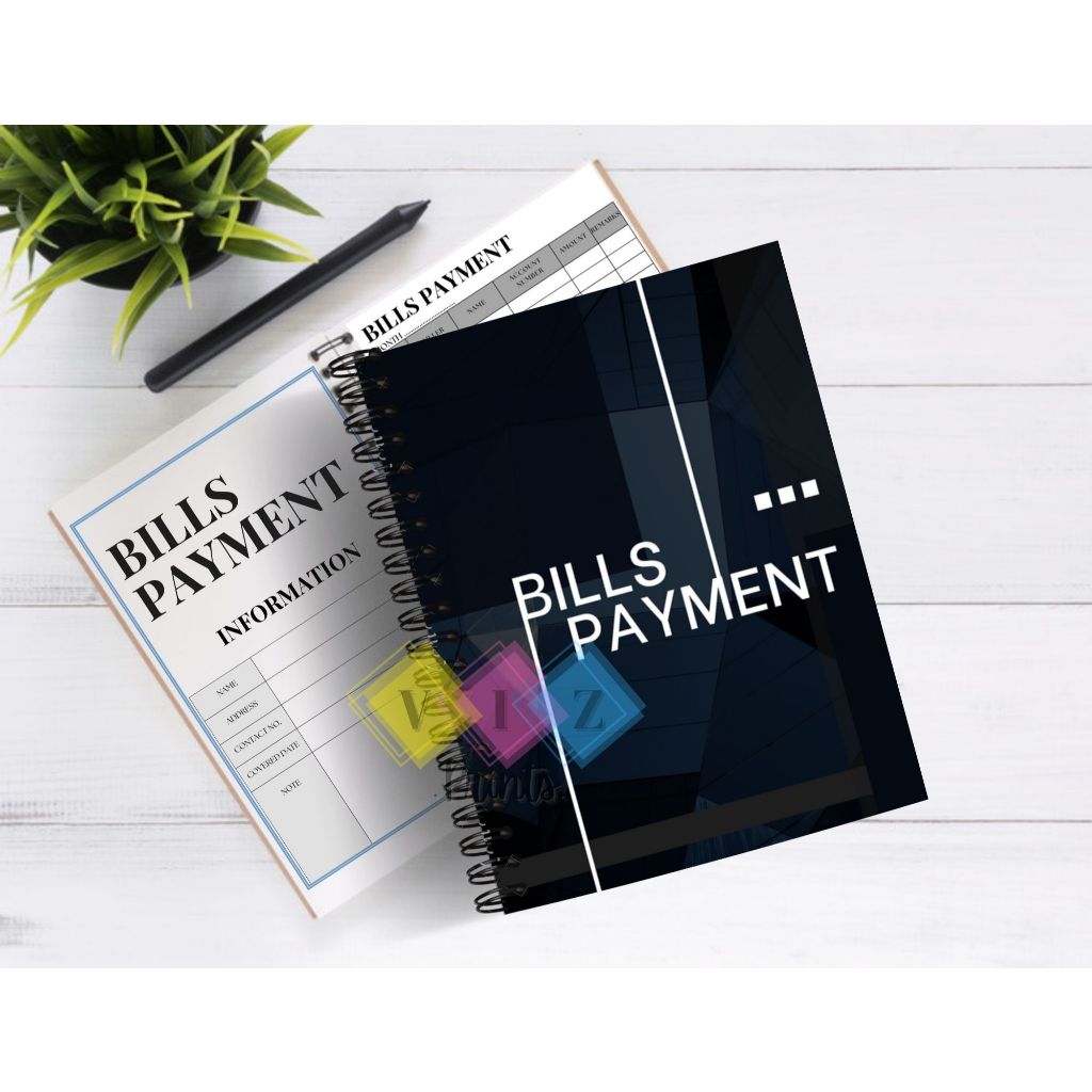 Bills Payment Notebook / Log Book / Journal / Tracker | Shopee Philippines