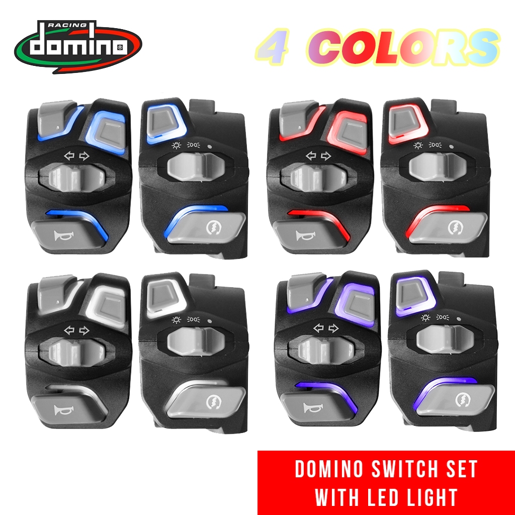DOMINO SWITCH(set)Whit Lighting Waterproof Horn/ High&Low/PASSING LIGHT ...