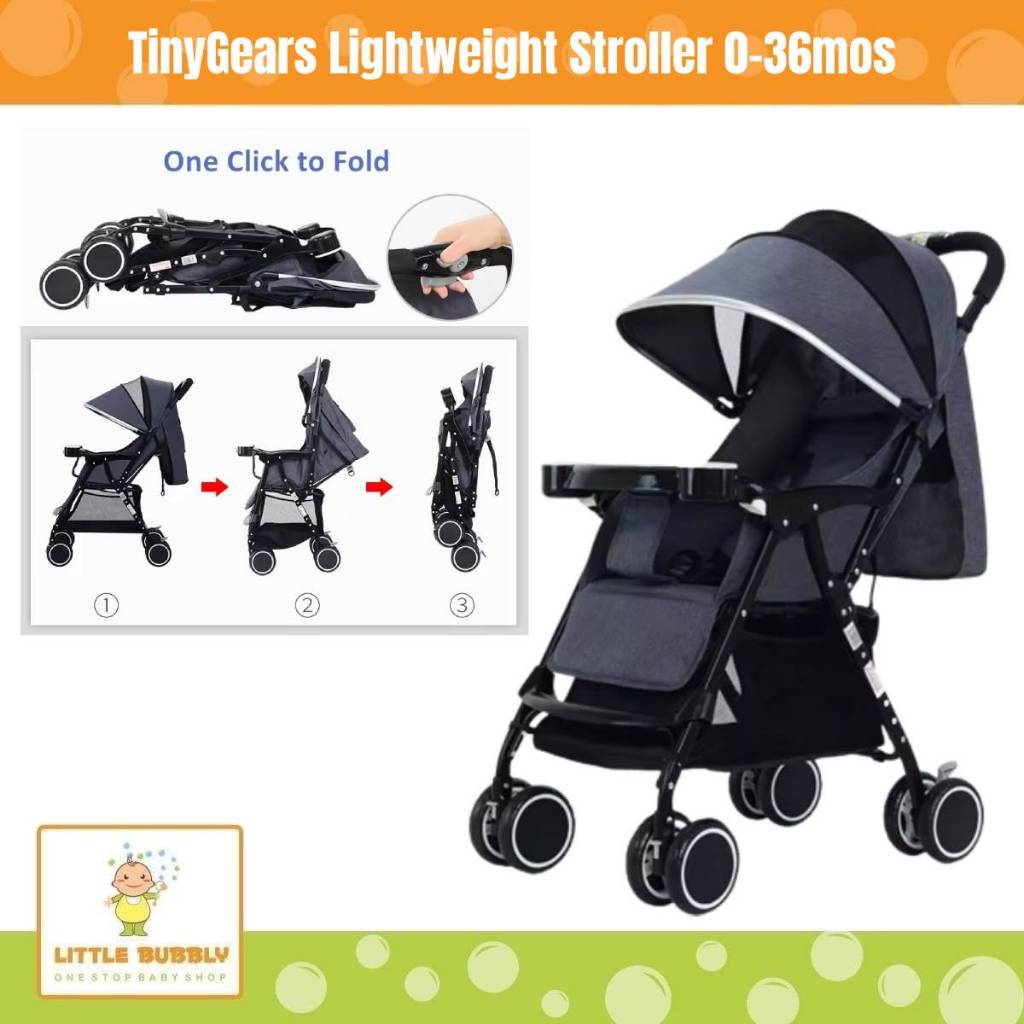 TinyGears Lightweight Baby Stroller One-Hand-Fold | Shopee Philippines