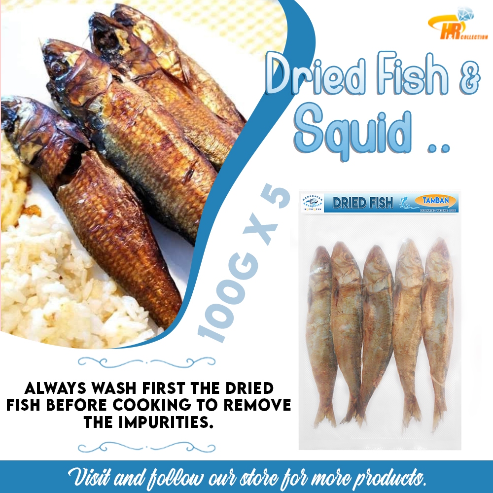 Dried Fish TAMBAN Tuyong Tamban Sardinella ( 500g/1KG ) Sun Dried Fish ...