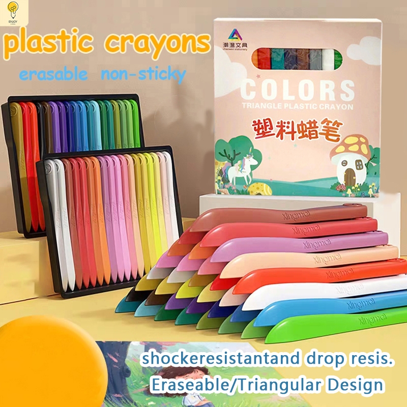 12/24/36pcs Set Generic Crayon Crayons Set Painting Pens Stationary Set ...