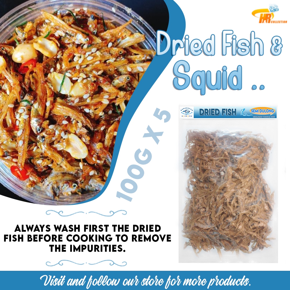 Dried Fish Semi Dulong Dilis 500g / 1kg Dried Anchovies / Gourmet Dried ...