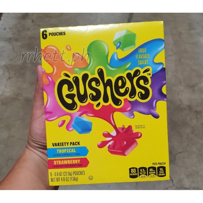 rrhett.ph GUSHERS TROPICAL & STRAWBERRY FRUIT FLAVOURED SWEET CANDY ...