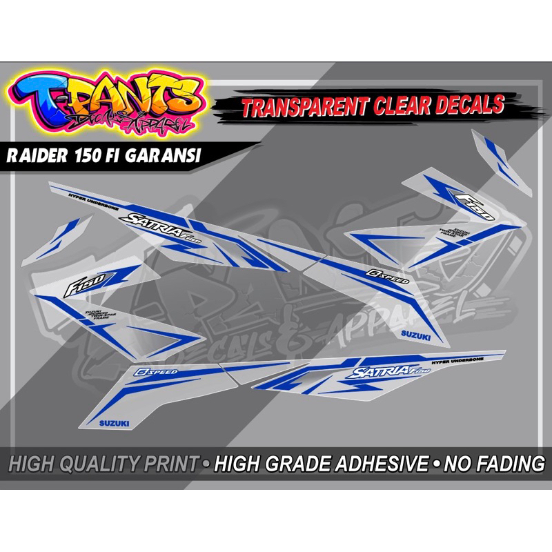 Raider 150 Fi Lines Transparent Clear Decals | Shopee Philippines