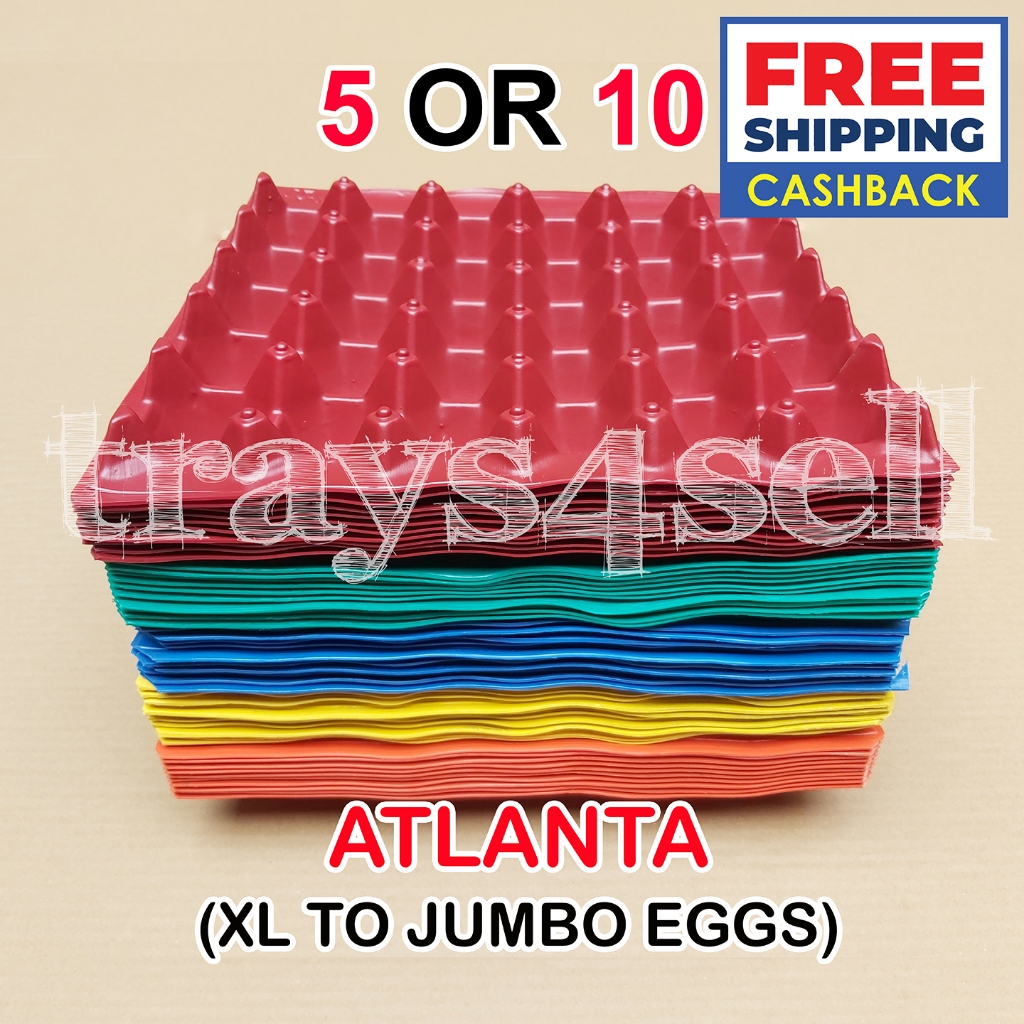 5 or 10 pcs ATLANTA XL to Jumbo Plastic Egg Tray | Shopee Philippines