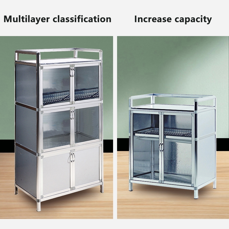 3layer aluminum alloy cabinet, multifunctional kitchen cabinet, dish ...