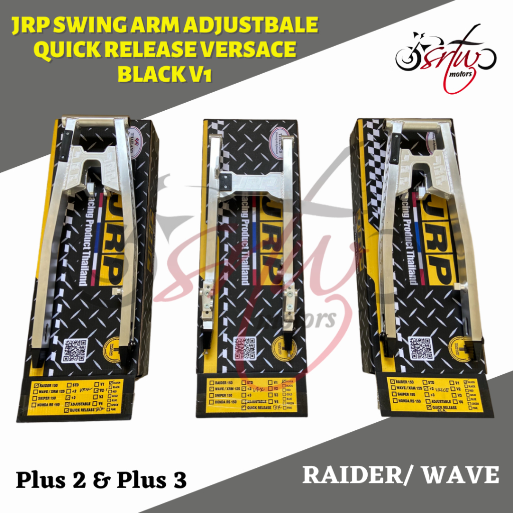 SRTW JRP Swing Arm Adjustable Quick Release Versace Black +2 / +3 V1 ...