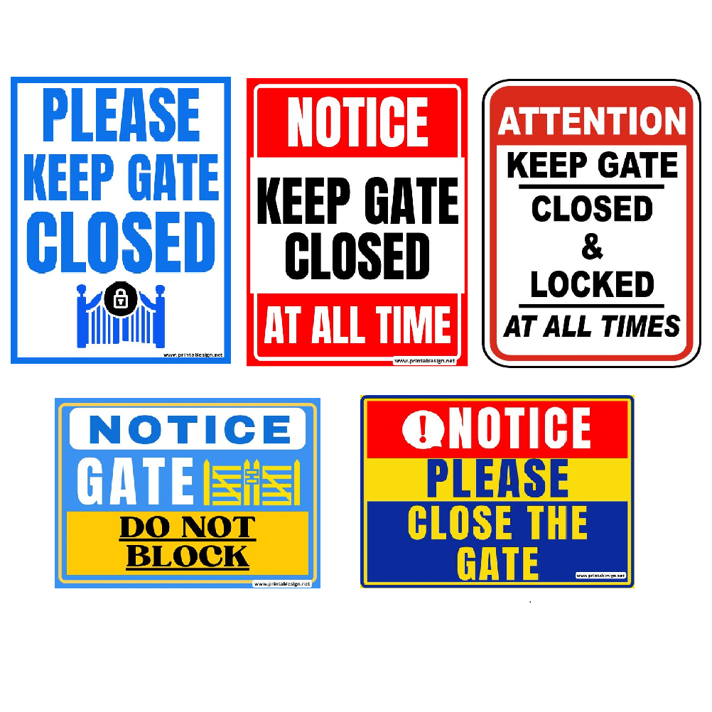 Gate Signs | A4 Laminated Signage | Shopee Philippines