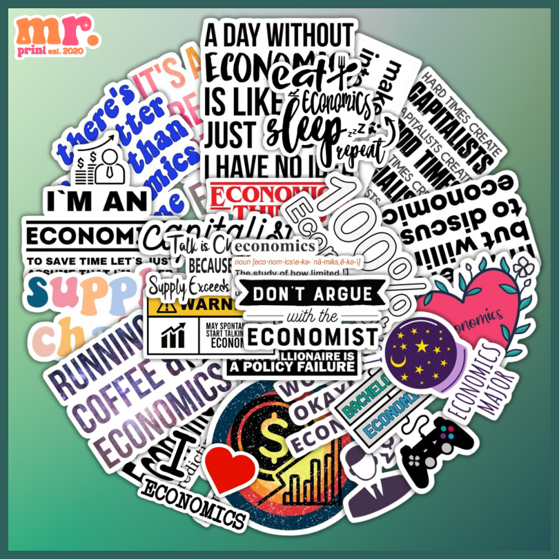ECONOMICS VOL 2 STICKERS ECONOMIST KARL MARX | WATERPROOF STICKERS ...