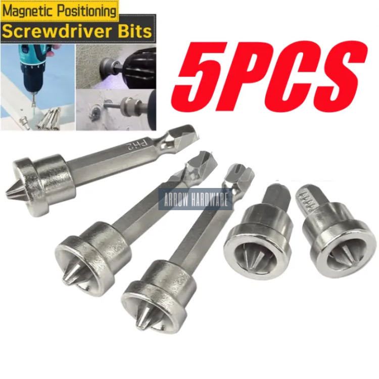 5/6/10PCS Magnetic Positioning Screwdriver Bits Head 25/50mm ...