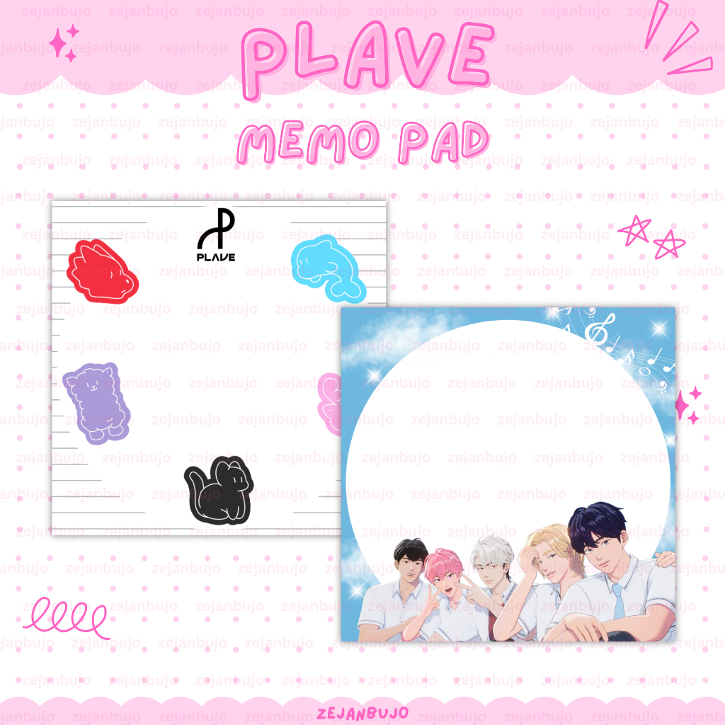 Plave｜Memo pad ｜Notepad Stationery｜Kpop ｜PLAVE PLLI | Shopee Philippines