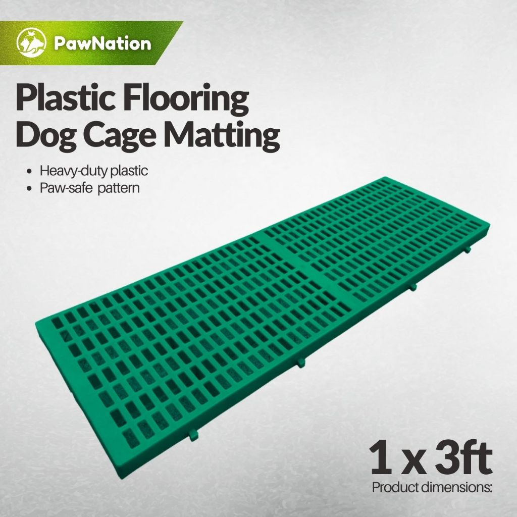 Pawnation Dog Matting 1ftx3ft Heavy Duty Plastic Floor Cage Anti Slip ...