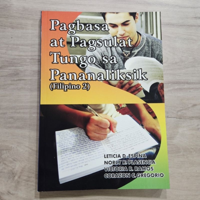 Pagbasa at Pagsulat Tungo sa Pananaliksik (Filipino) By:Espina | Shopee ...