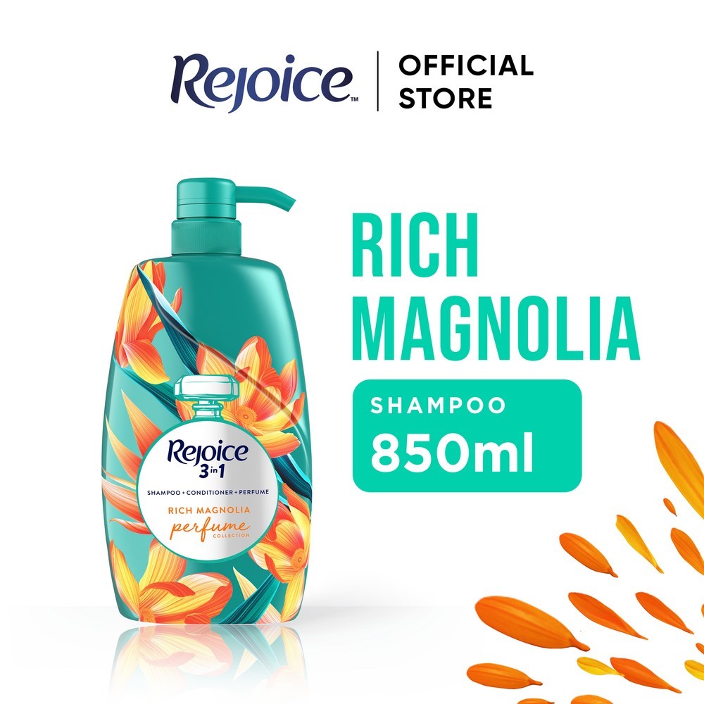 Rejoice 3-in-1 Shampoo Rich Magnolia Smooth Hair Care 850ml | Shopee ...